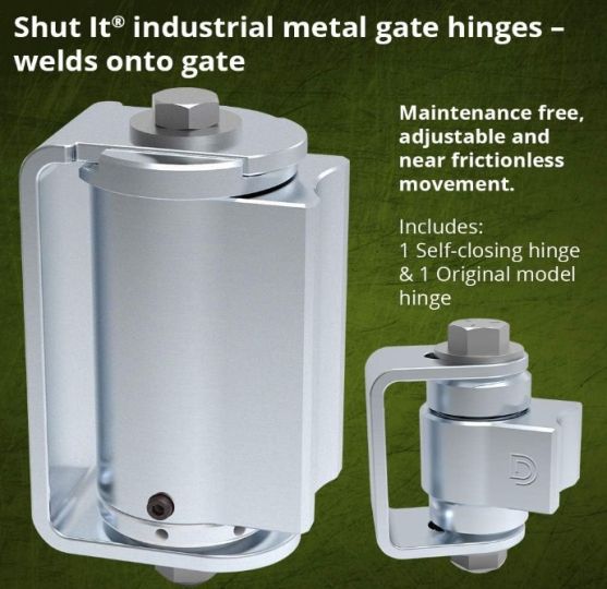 D&D CI3850 Shut It BadAss Self-Closing Weld-On Gate Hinge Set
