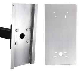AES ABK-PED-SS-PLT Architectural Panel Mounting Plate, Stainless
