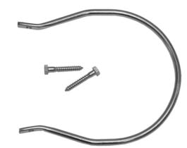 D&D 220001 Round Rail Loop Latch for Wooden Gates (ZincFinish)